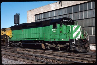 Original Railroad Slide - NYSW Susquehanna 6364 Binghamton NY 9-13-1986 ...