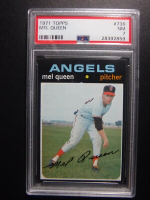 1971 TOPPS #736 Mel Queen California Angels PSA 7 | eBay