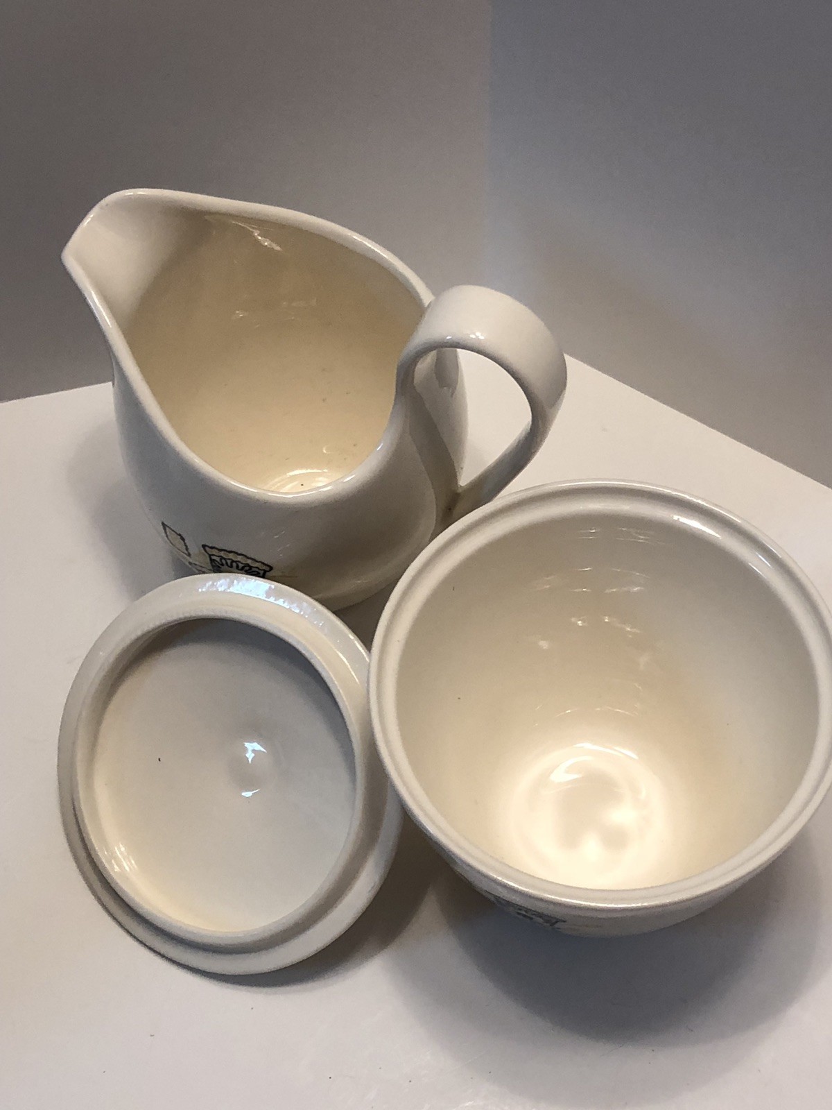 VTG STETSON MARQUEST CREAMER & LIDDED SUGAR USA MARK 50’s CABIN | eBay