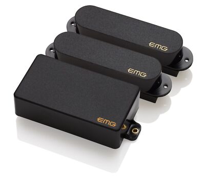 EMG SA/SA/89 HSS Pickup Set for Fender Stratocaster/Strat Guitar, Black ...