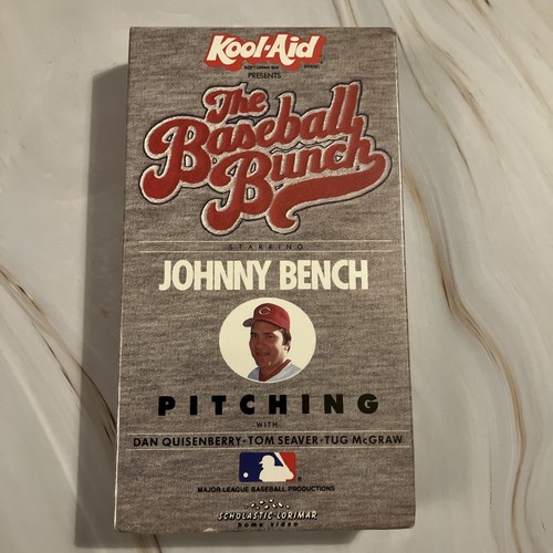 Kool-Aid The Baseball Bunch 1986 VHS Johnny Bench Pitching, Vintage NIB ...