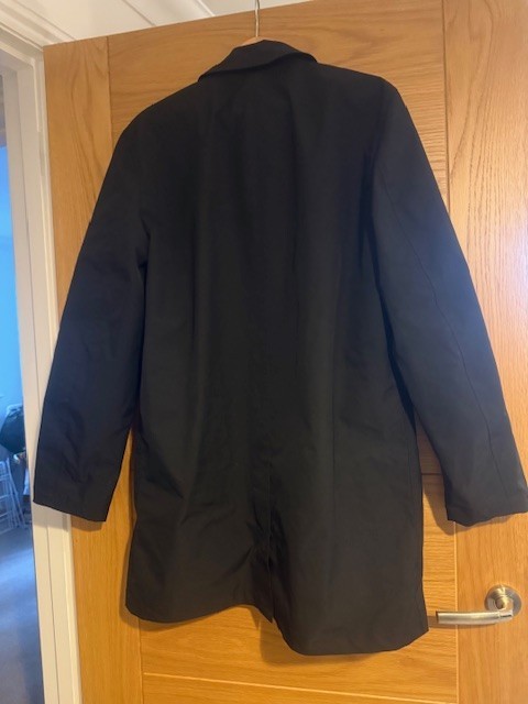 French Connection Men's Black Lightweight Trench Mac Coat Size M New ...