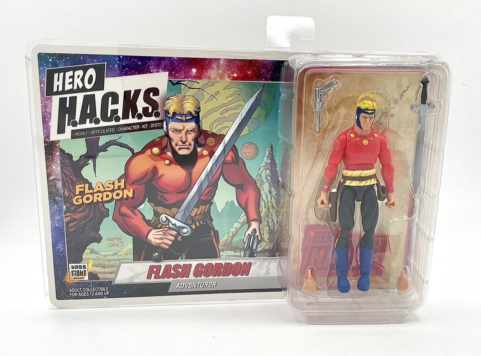 Boss Fight Studio Hero HACKS- Flash Gordon Adventurer 3.75" Figure New ...