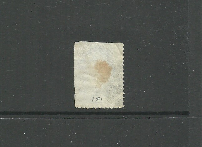 US Scott #151 used Henry Clay 12 cent, dull violet, Ungraded 2 cut ...