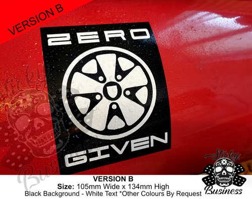 Zero Fuchs Given Sticker for Porsche VW Camper Van Wheel Decal Stickers ...