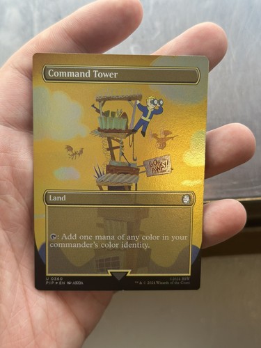 Command Tower (Borderless NOT SURGE FOIL) Universes Beyond: Fallout ...