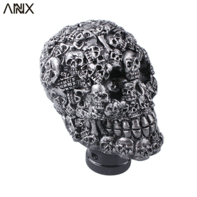 Car Skull Head Manual Transmission Gear Shift Knob Skull Shifter Lever ...