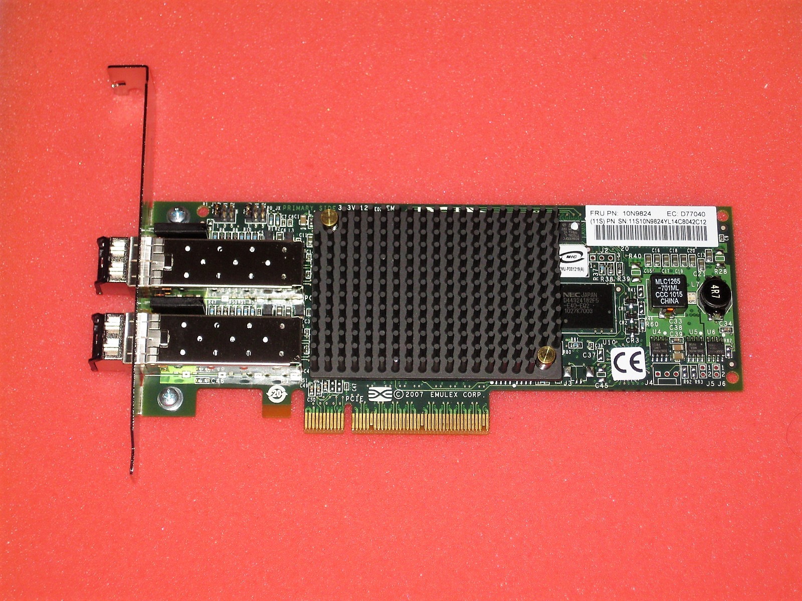 10N9824 00E0806 IBM 577D 5735 LightPulse 8GB DualPorts PCI-E Adapter ...