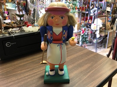 Christian Ulbricht Female Golfer 11" German Nutcracker In Box | eBay