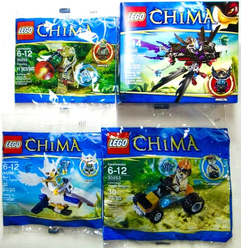 LEGO Legends of Chima:Lot of 4 (70000)Razcal's Glider, (30250), (30253 ...
