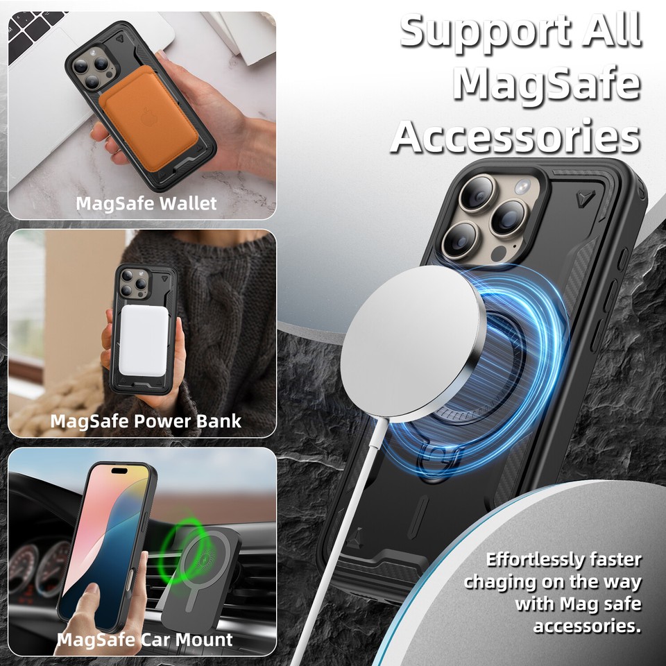Magnetic Shockproof Case for iPhone 16 Pro/Pro Max - Protective Cover ...