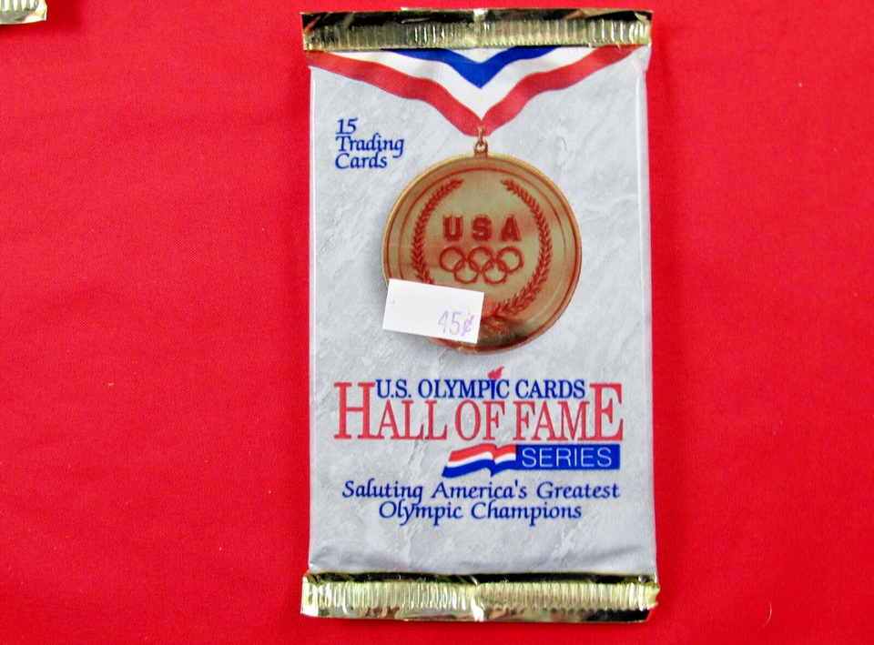 US OLYMPIC CARDS HALL OF FAME SERIES (15 TRADING CARDS PER PACK) FOIL ...