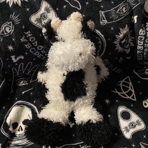 16” Harry & David Animal Adventure Cow Plush Stuffed Animal Black White ...