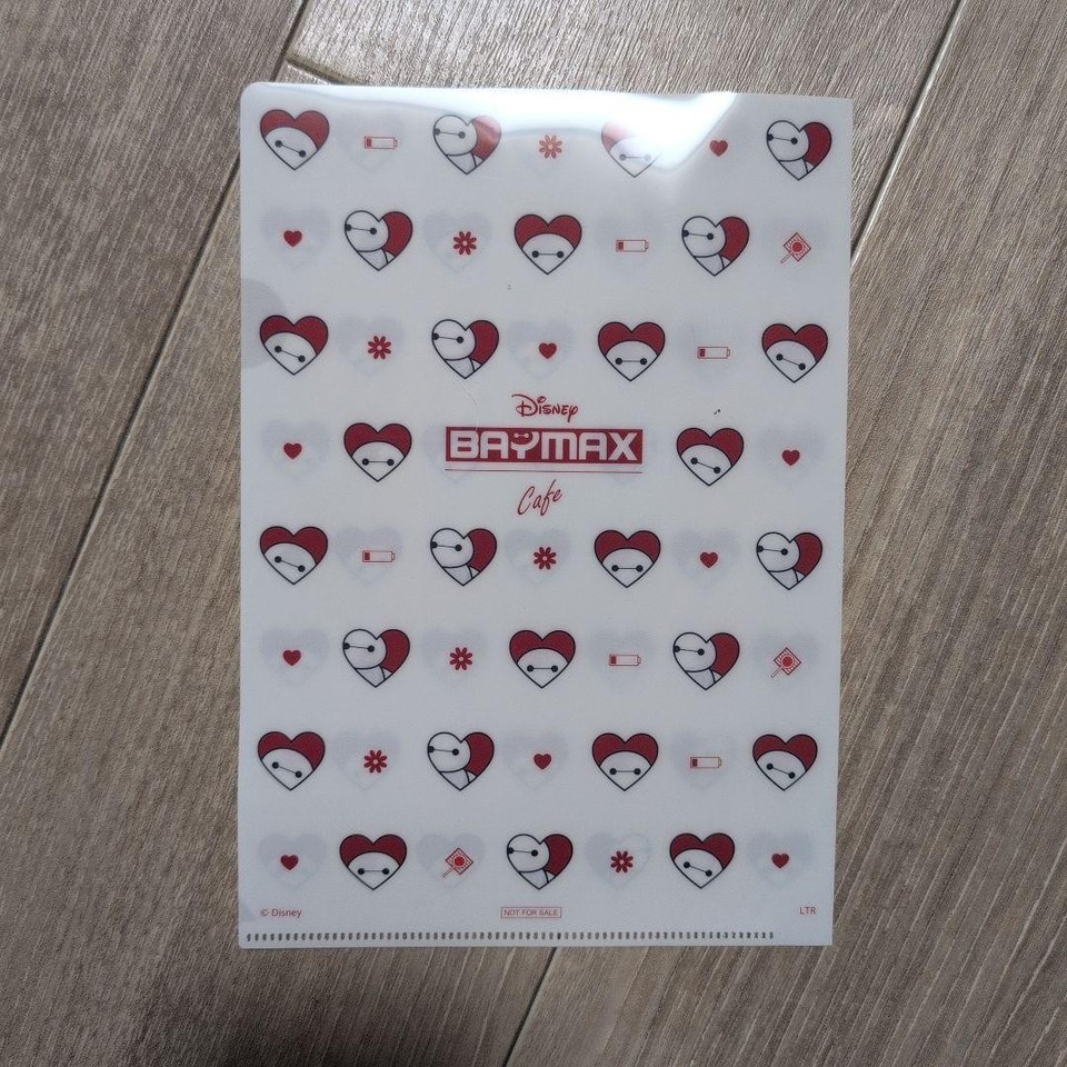 Disney Big Hero 6 Baymax Cafe A4 Clear File Folder Official Disney | eBay