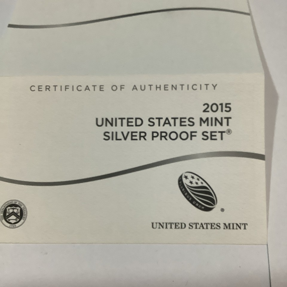 2015 14-Coin Silver Proof Set w/ Box & COA - Gem Cameo Coins! | eBay