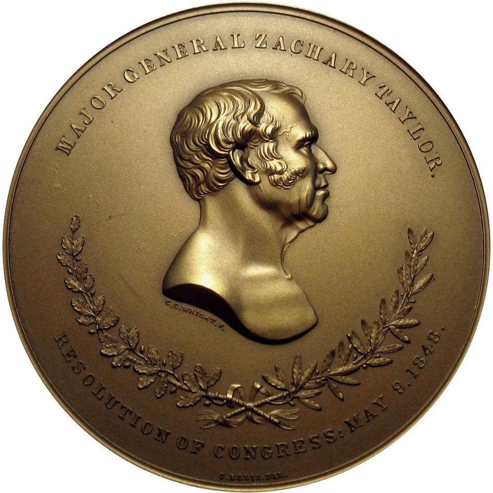 "1848" Zachary Taylor US Mint Medal 89mm Mexican War Military Modern | eBay