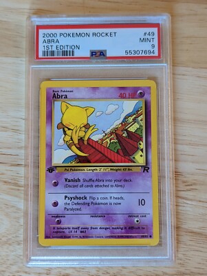 2000 Pokemon Rocket 1st Edition | ABRA #49 | PSA 9 | MINT | eBay