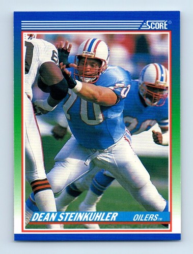 1990 Score Dean Steinkuhler Houston Oilers #387 | eBay