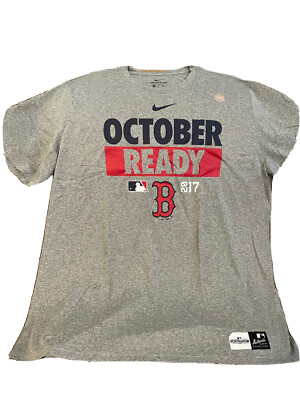 MLB BOSTON RED SOX Nike Dri-Fit Tee Shirt October Ready 2017 size XXL ...
