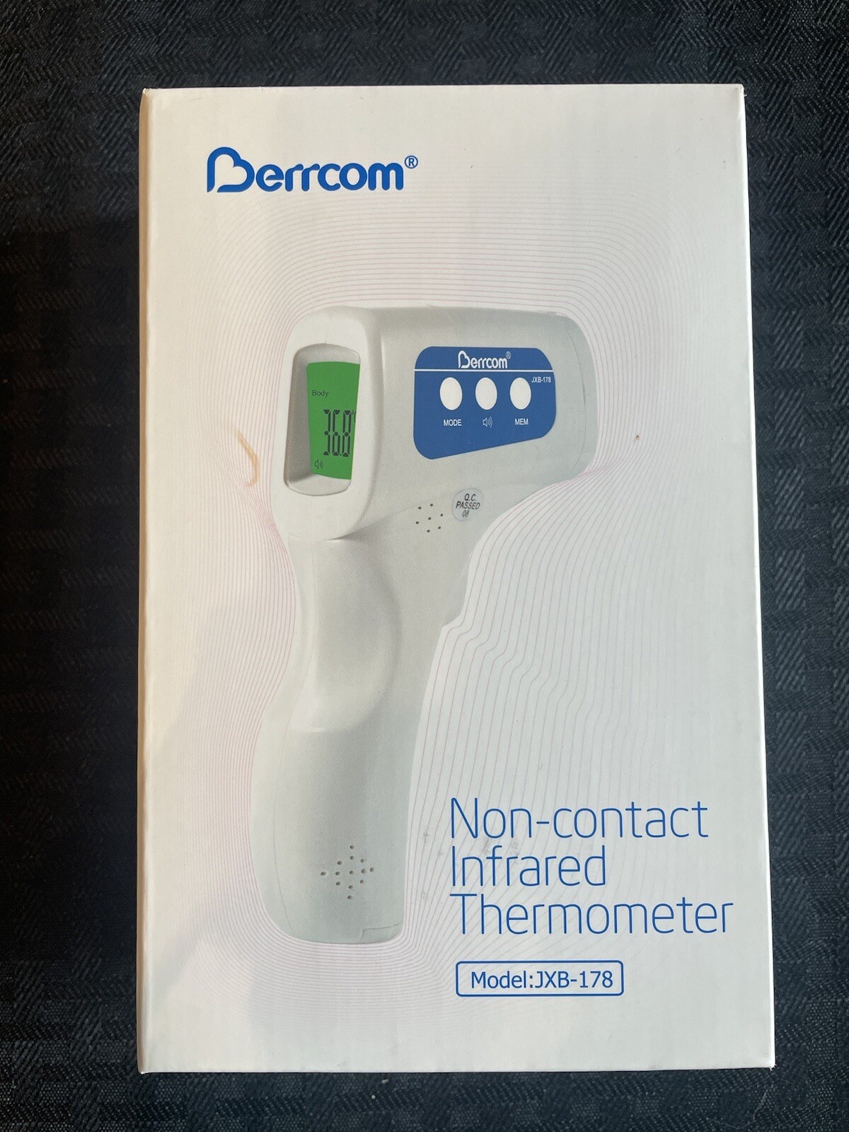 Berrcom Digital Non Contact Infrared Forehead Thermometer Contactless ...