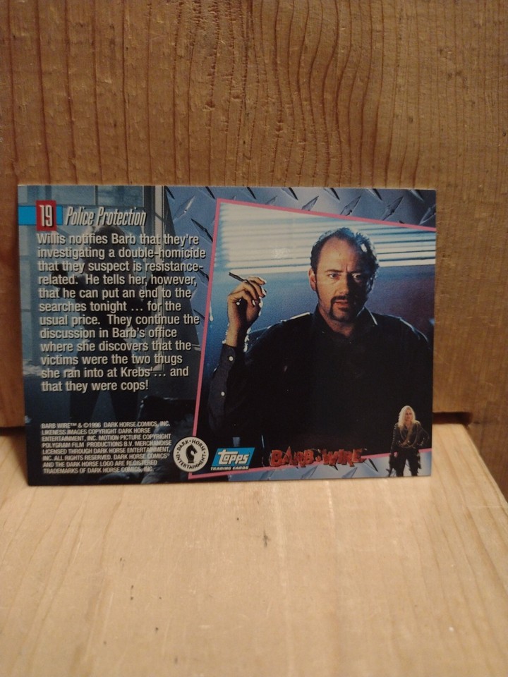1996 TOPPS/DARK HORSE: BARB WIRE Pamela Anderson #19 POLICE PROTECTION ...