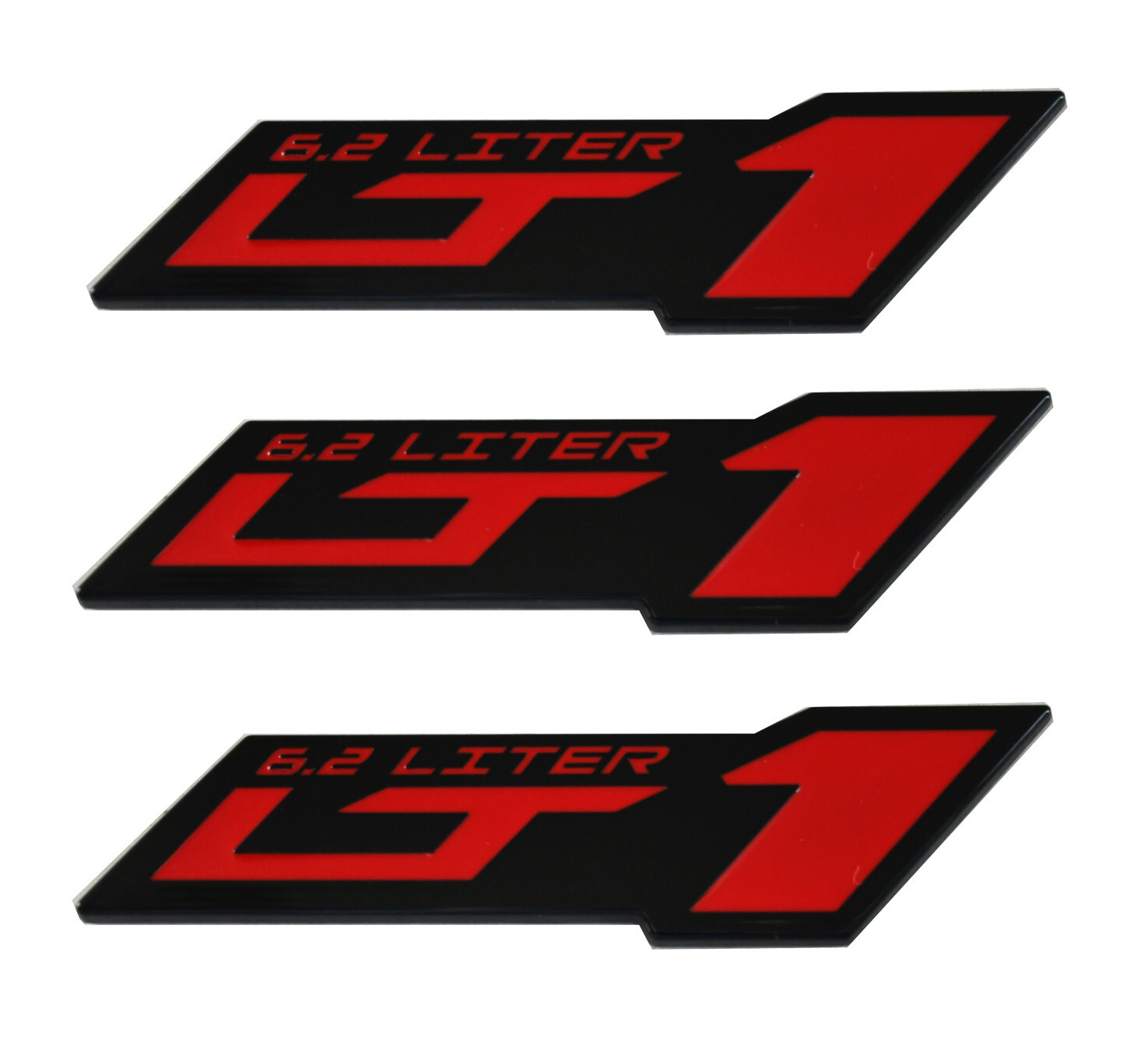 3pcs LT 1 6.2 Liter "ZR1" Emblem Engine Hood Badge Decal for C4 C7 ...