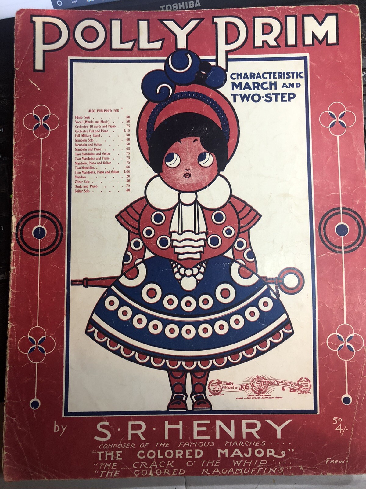 1904 RAGTIME sheet music ‘Polly Prim’ By S.R.Henry | eBay