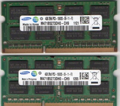 8GB 2x 4GB Dell Studio XPS 13 1340 / 16 1640 / 16 1645 / 16 1647 Laptop ...