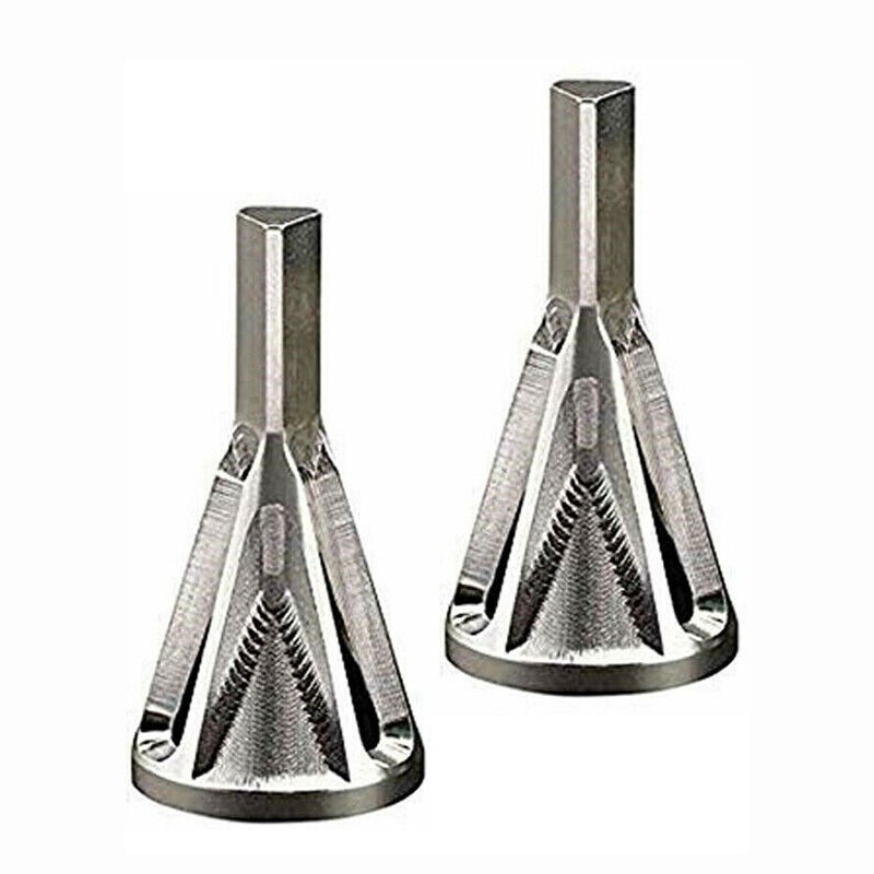 4x Hex Triangle Shank Remove Burr Drill Bit Deburring External Chamfer ...