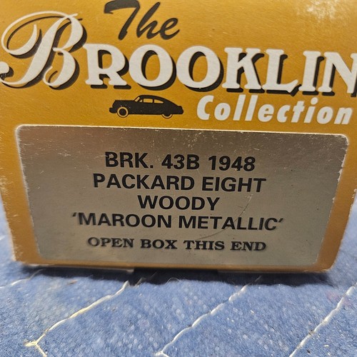 Brooklin Models BRK.43B Packard Eight Woody Maroon Metallic 1/43 scale ...