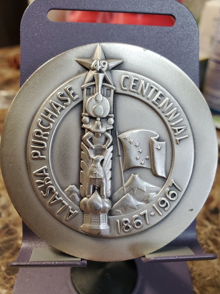 Rare5.27 Oz North To The Future Alaska Purchase Centennial .999 Silver ...