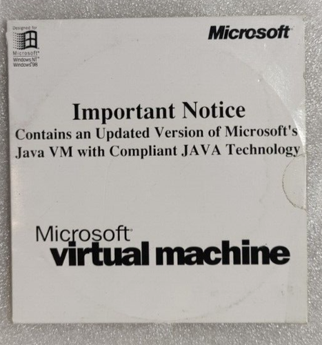 Microsoft Virtual Machine (PC, 1999) | eBay