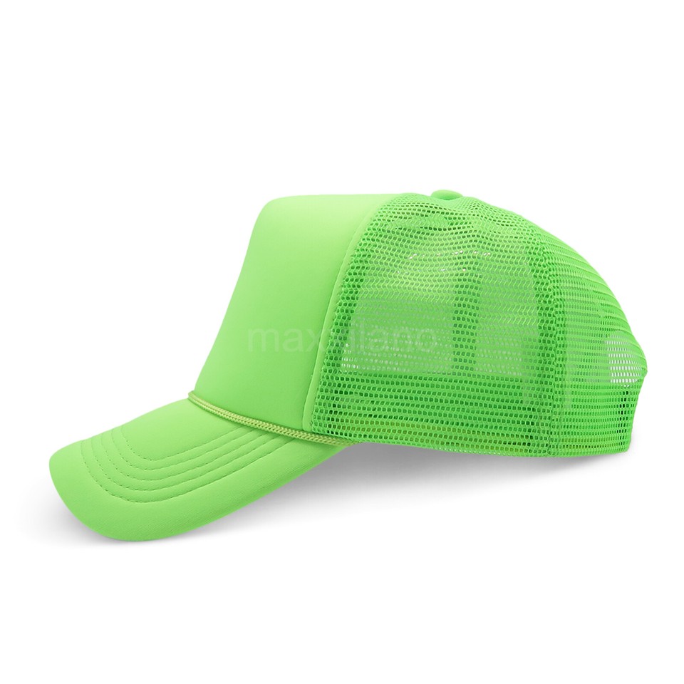 Mens Trucker Hat Mesh Foam Baseball Cap Snapback Adjustable Plain Blank ...