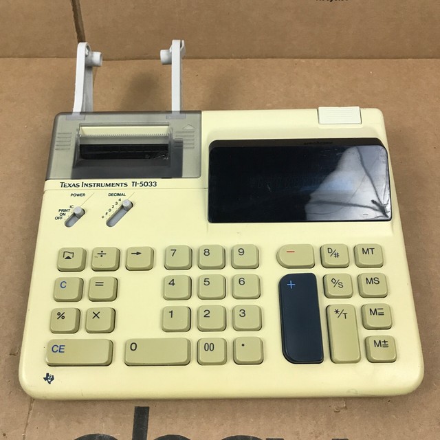 Texas Instruments Ti-5033 SV Super View 12 Digits Printing Office ...