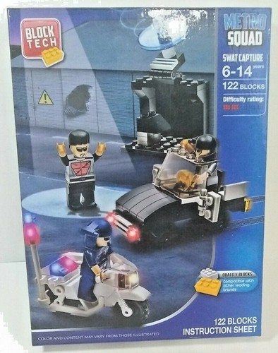 Block Tech Metro Squad Swat Capture 122 Blocks New in Unopened box ...