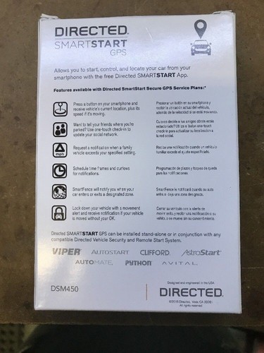 Directed SmartStart DSM450 Remote Start Lock/Unlock GPS Tracking FREE ...