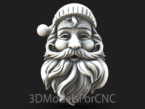 3D Model STL File for CNC Router Laser & 3D Printer Santa Claus 12 | eBay