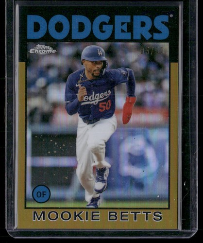 2024 Topps Chrome Lids x Mitchell & Ness #26 Mookie Betts Gold ...