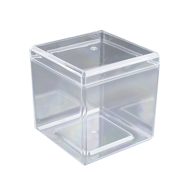 Square Transparent Plastic Box Food Grade Material Decorative Storage ...