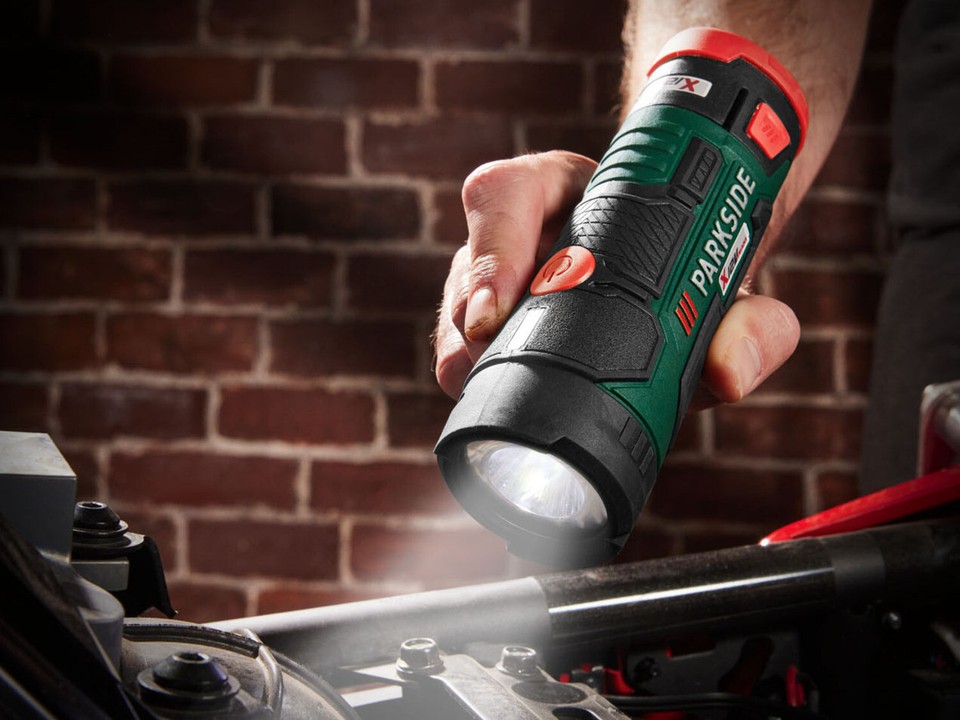 NEW Parkside 12V Cordless LED Worklight Rechargeable Torch Bare Light ...