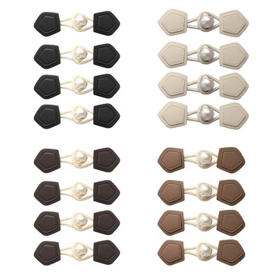 Unisex Closure Cloaks Fasteners Crafts Toggles Bead 4Pcs Coat Buckle ...