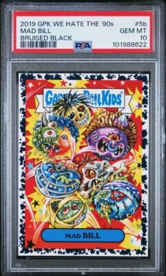 PSA 10 - 2019 Garbage Pail Kids MAD BILL #5b GPK We Hate The '90s ...
