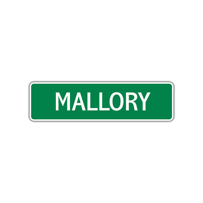 Mallory Girls Name Letter Printed Label Art Decor Novelty Aluminum ...