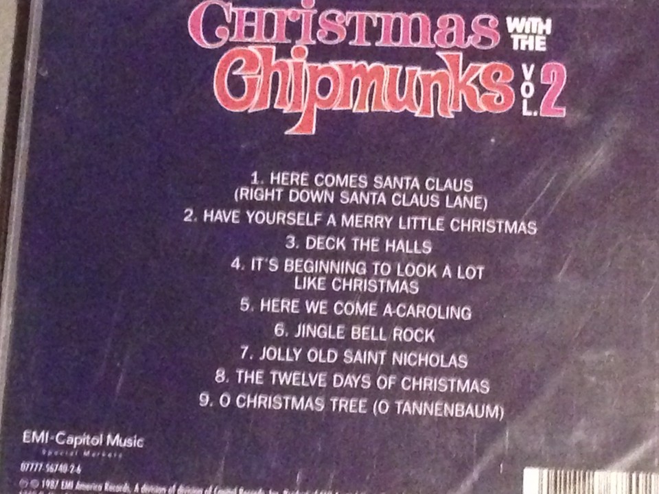 New: THE CHIPMUNKS - Christmas With Alvin & The Chipmunks, Vol. 2 CD ...