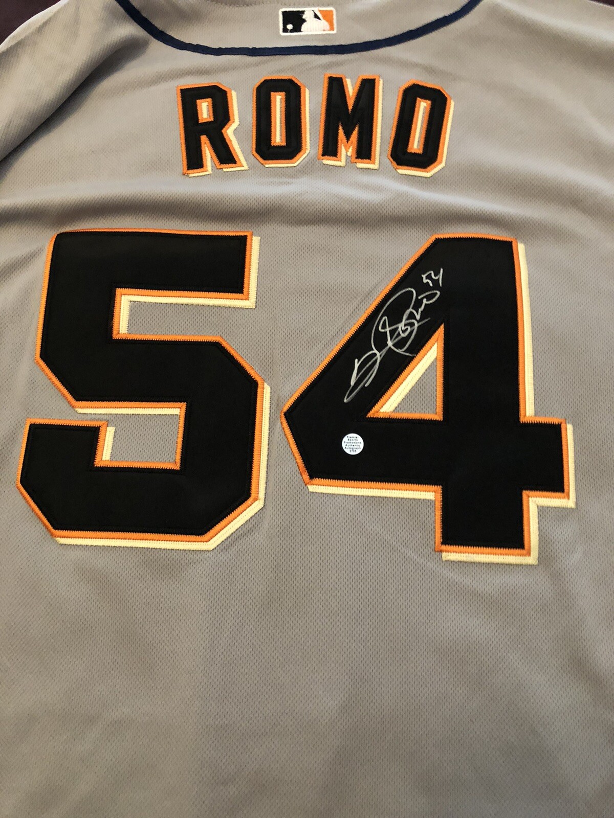 SERGIO ROMO AUTOGRAPHED SF GIANTS JERSEY NO:54-MAJESTIC SIZE 56. SIGNED ...