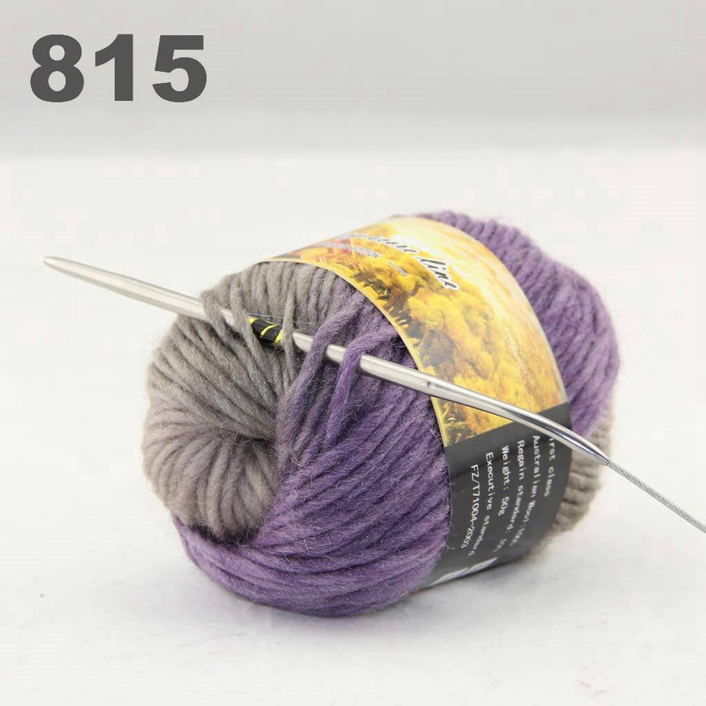 Sale LOT 6ballsx50gr NEW Chunky Hand-woven Colors Knitting Rainbow Wool ...