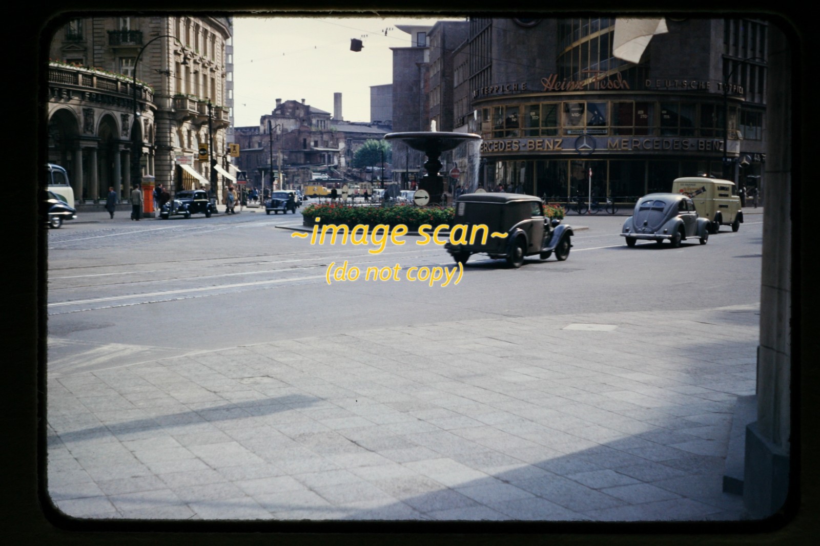 1954 Frankfurt, Germany, Mercedes Car Dealer deutscheland, Original ...