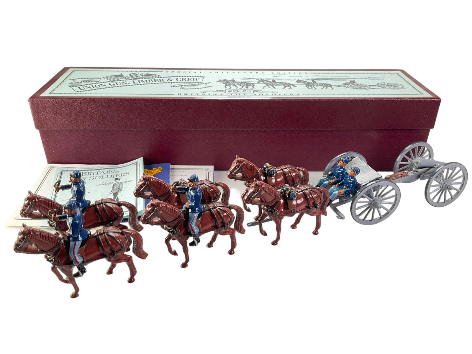 Britains: Boxed Set 8869 Union Gun, Limber & Crew MISSING CHAINS ♤ | eBay