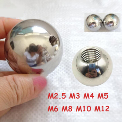 Stainless Steel Ball Bearing Half Thread M2.5 M3 M4 M5 M6 M8 M10 M12 ...