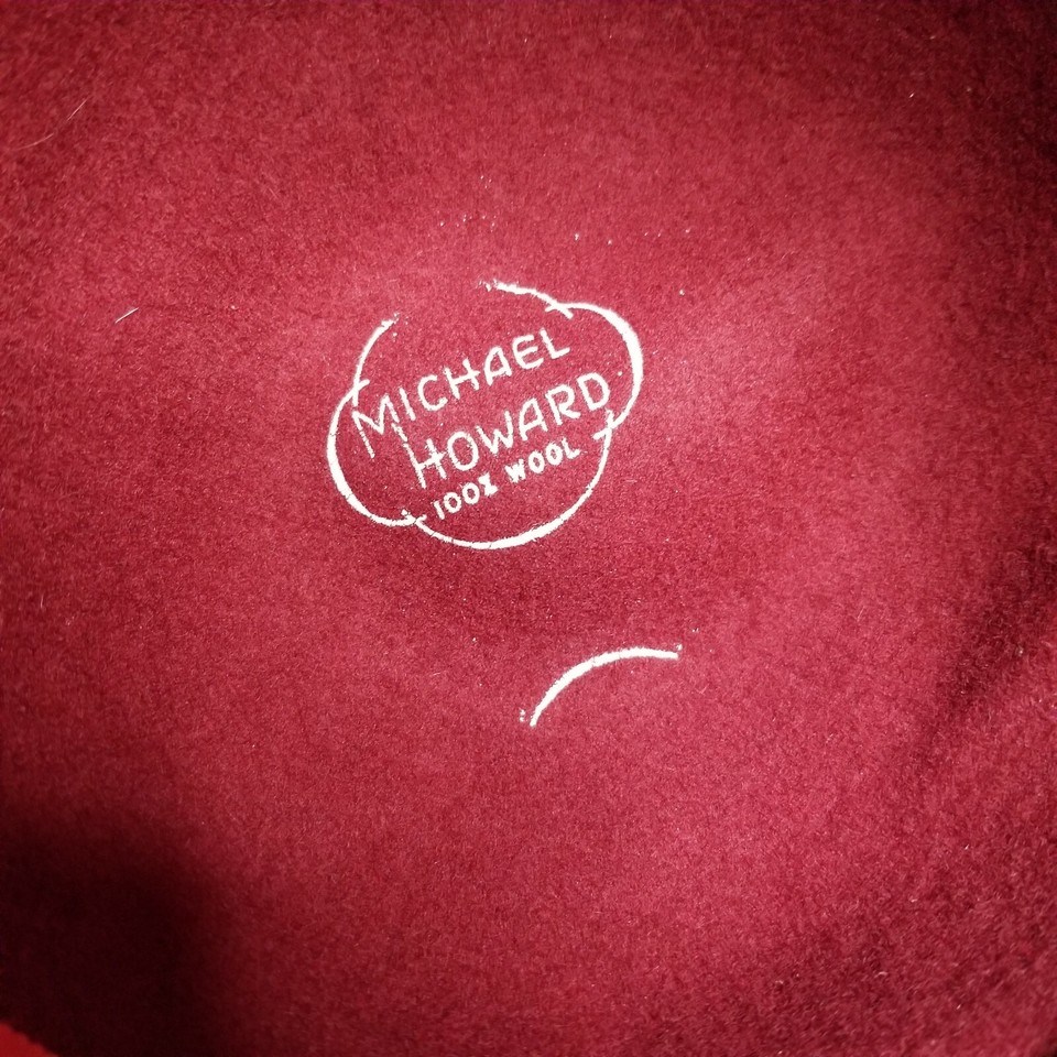 VINTAGE Michael Howard Miss Bierner Burgundy Red Fishnet Mesh Tulle ...